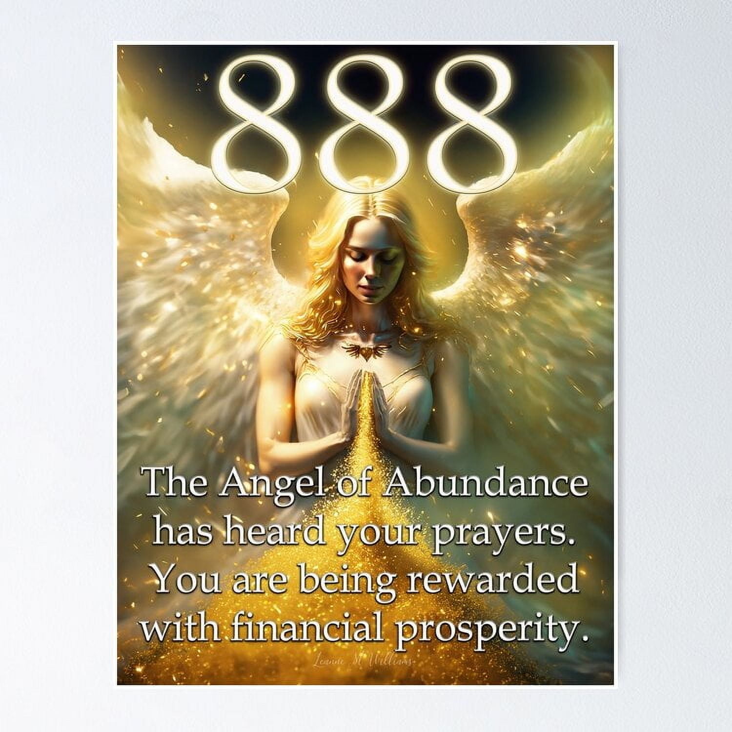 Angel Numbers 888 UNFRAMED Poster, 24x36 - Walmart.com