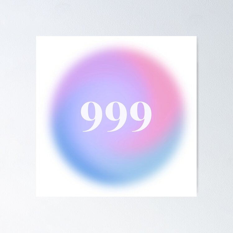Angel Numbers 999 Poster- Unframed Poster | Wall Art | Perfect For Home ...