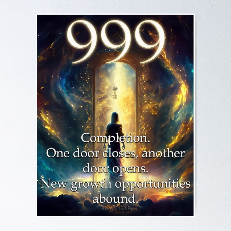Angel Numbers 999 UNFRAMED Poster, 18x24 - Walmart.com
