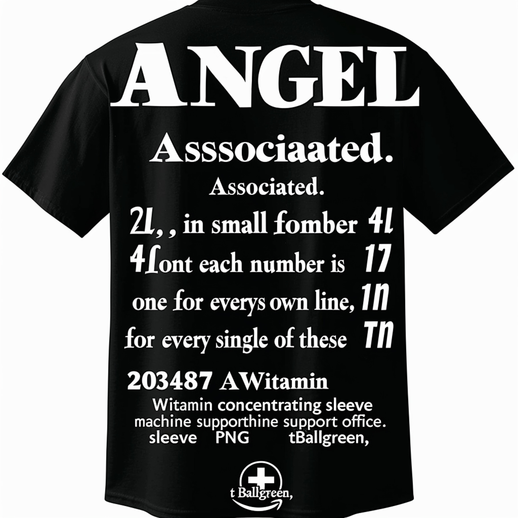 Angel Numbers T Shirt Black Background 203487 Guardian Angel Driver's ...