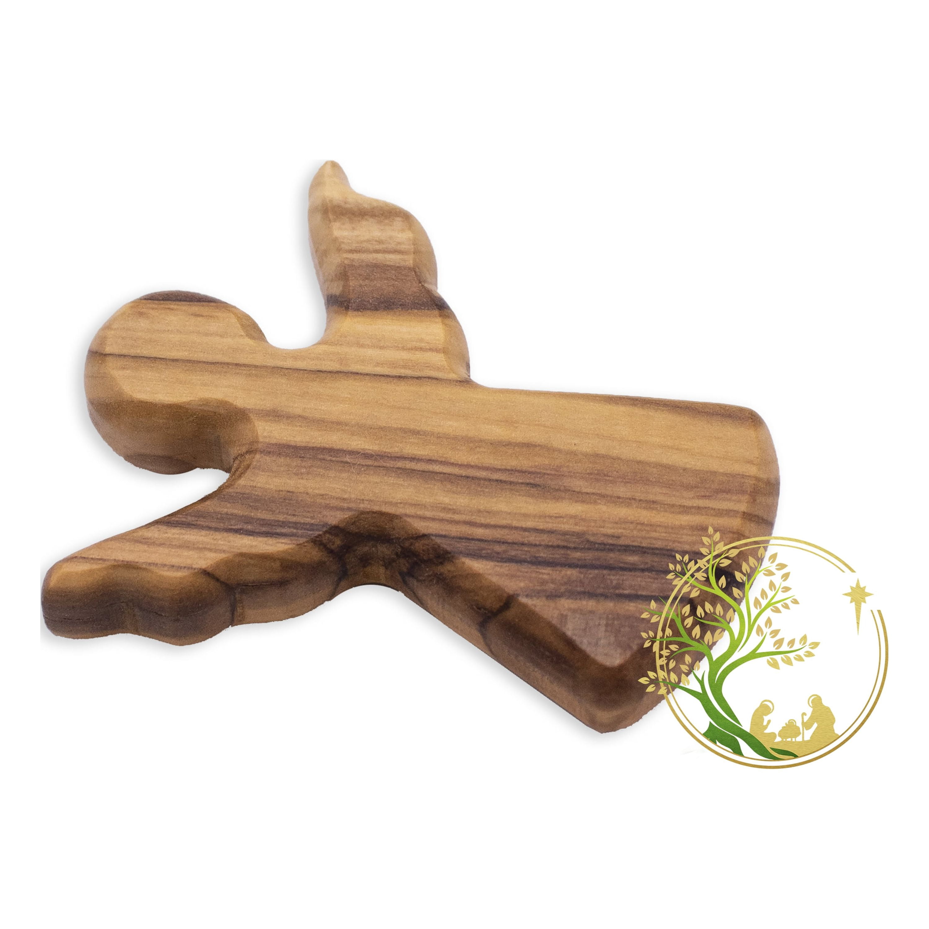 Angel Olive Wood Keychain | Guardian Angel | Pocket Angel for ...