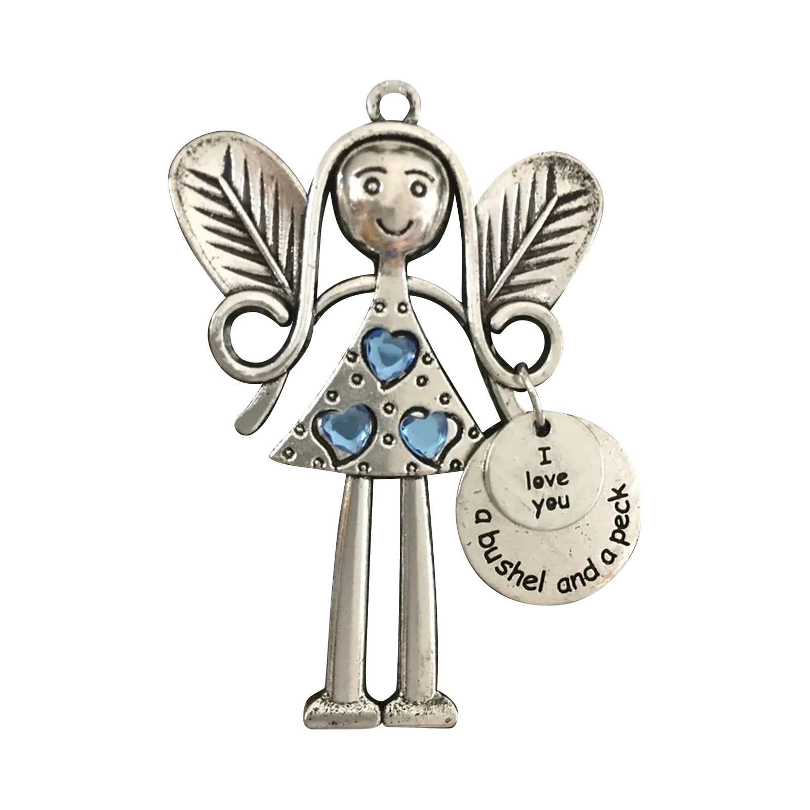 Angel Ornament Pendant Alloy Keytag, 2D Flat Design With Engraved ...
