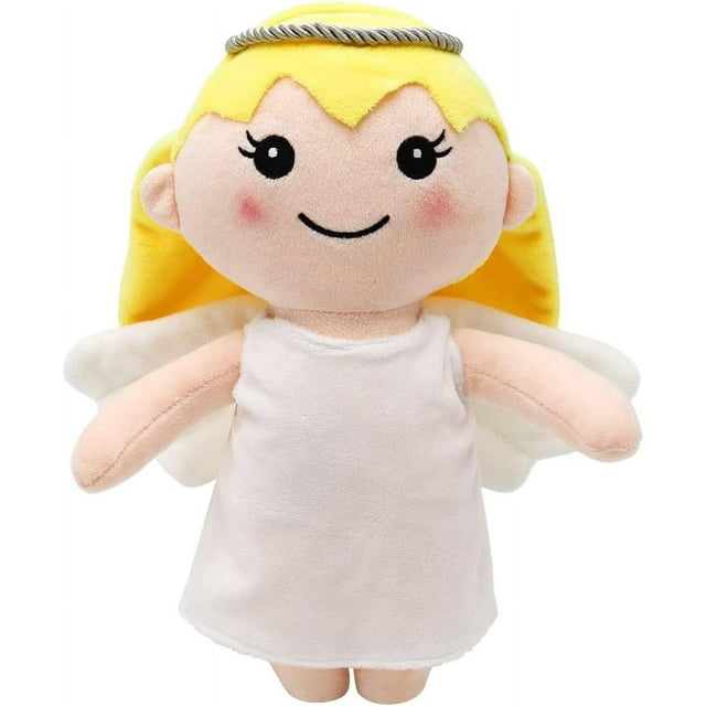 Angel Plush Doll Guardian Angel Stuffed Animal with Wings Baptism ...