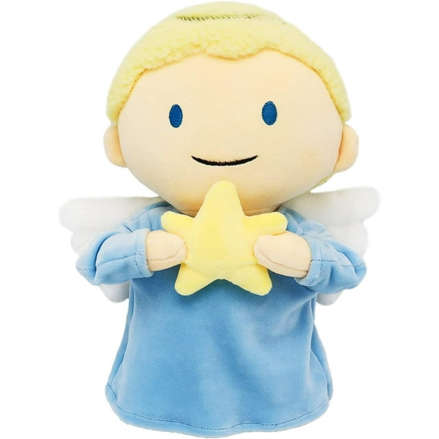 Angel Plush Doll Guardian Angel Stuffed Animal with Wings Baptism ...