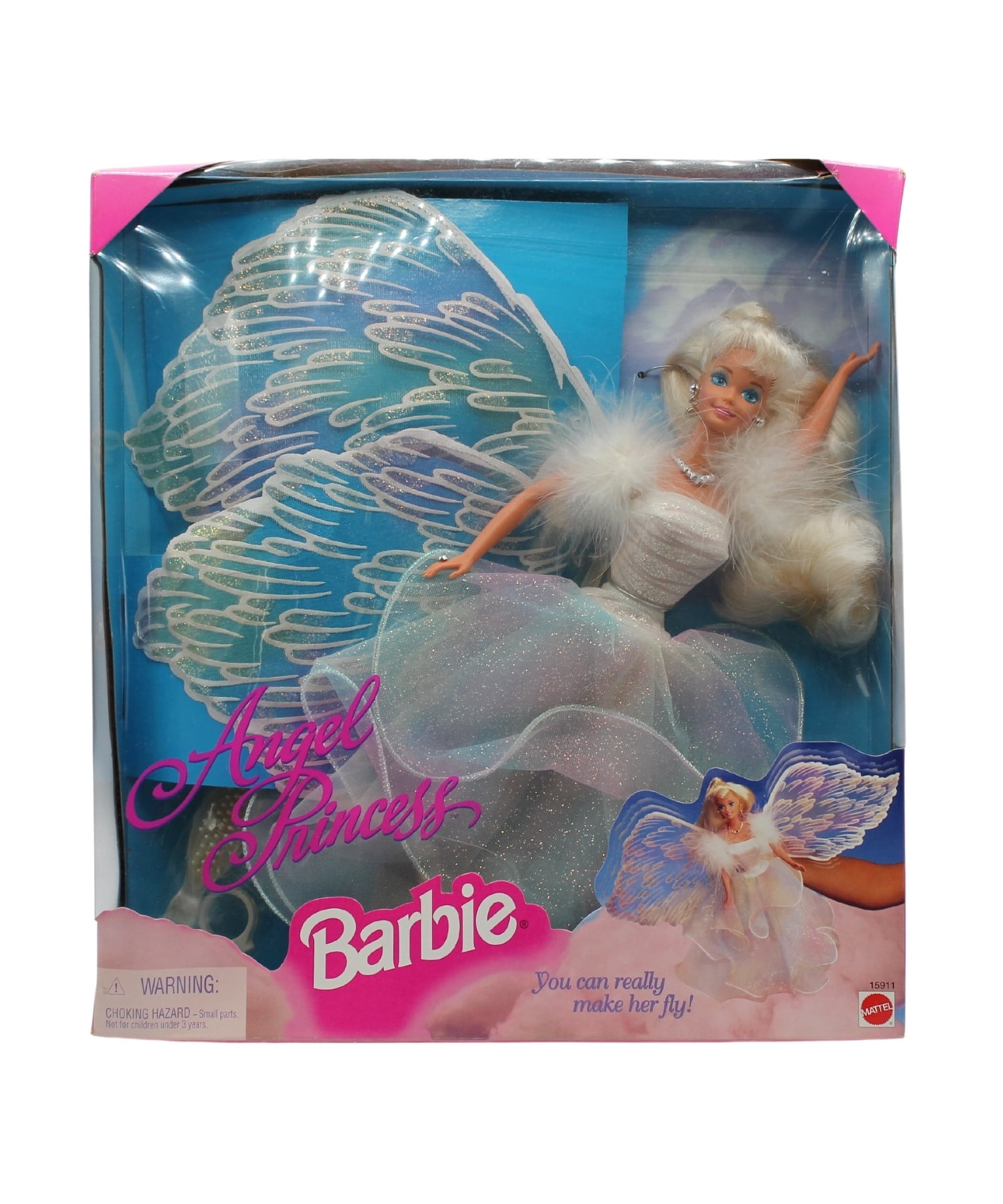 Barbie 1996 Angel Princess Doll with Fairy Wings, NRFB, Non-Mint Box ...