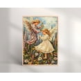 Angel Print Celestial Nursery Decor Angels in Flower Field Unframed ...
