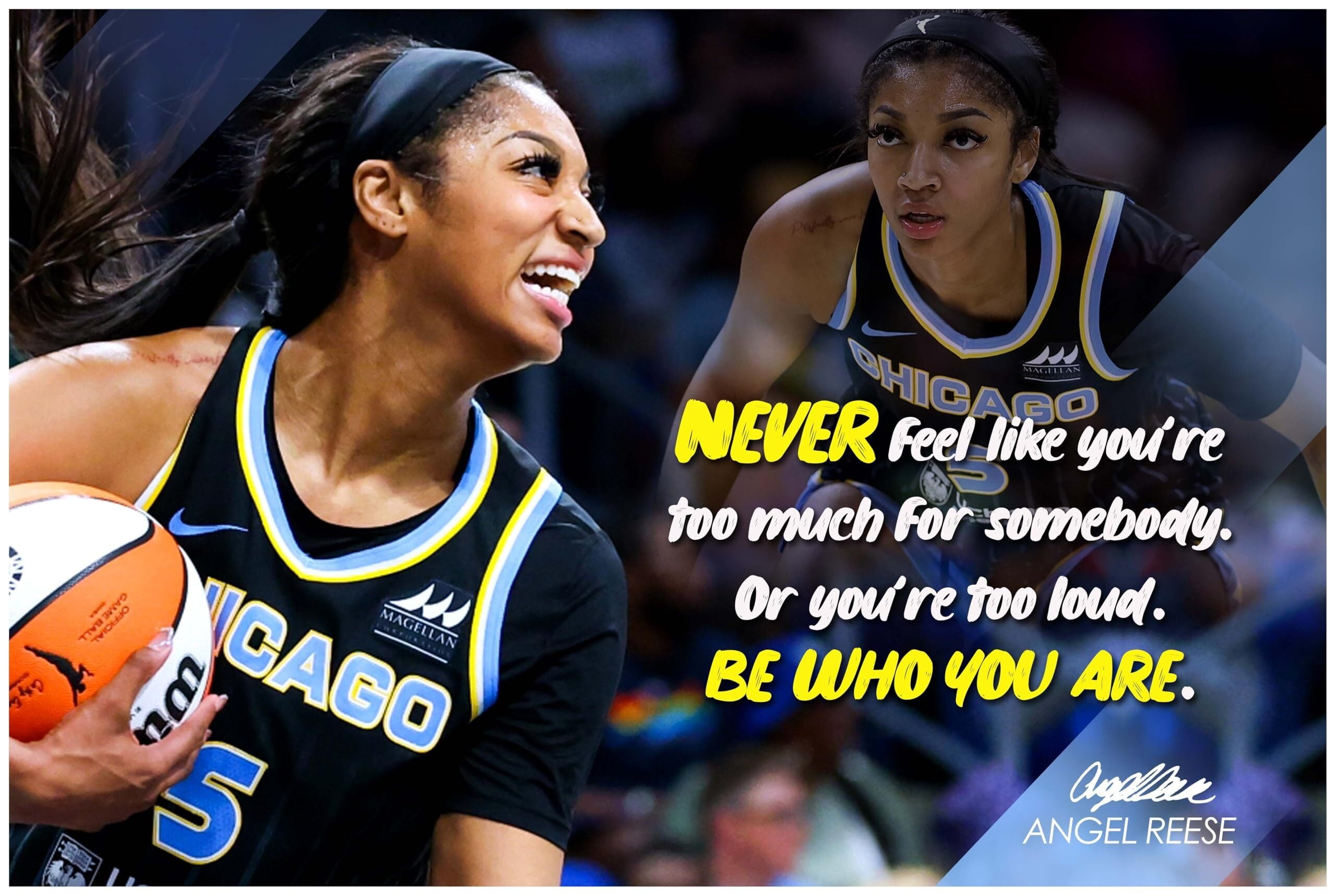 Angel Reese Motivational Poster Quote Inspirational Quotes Classroom ...