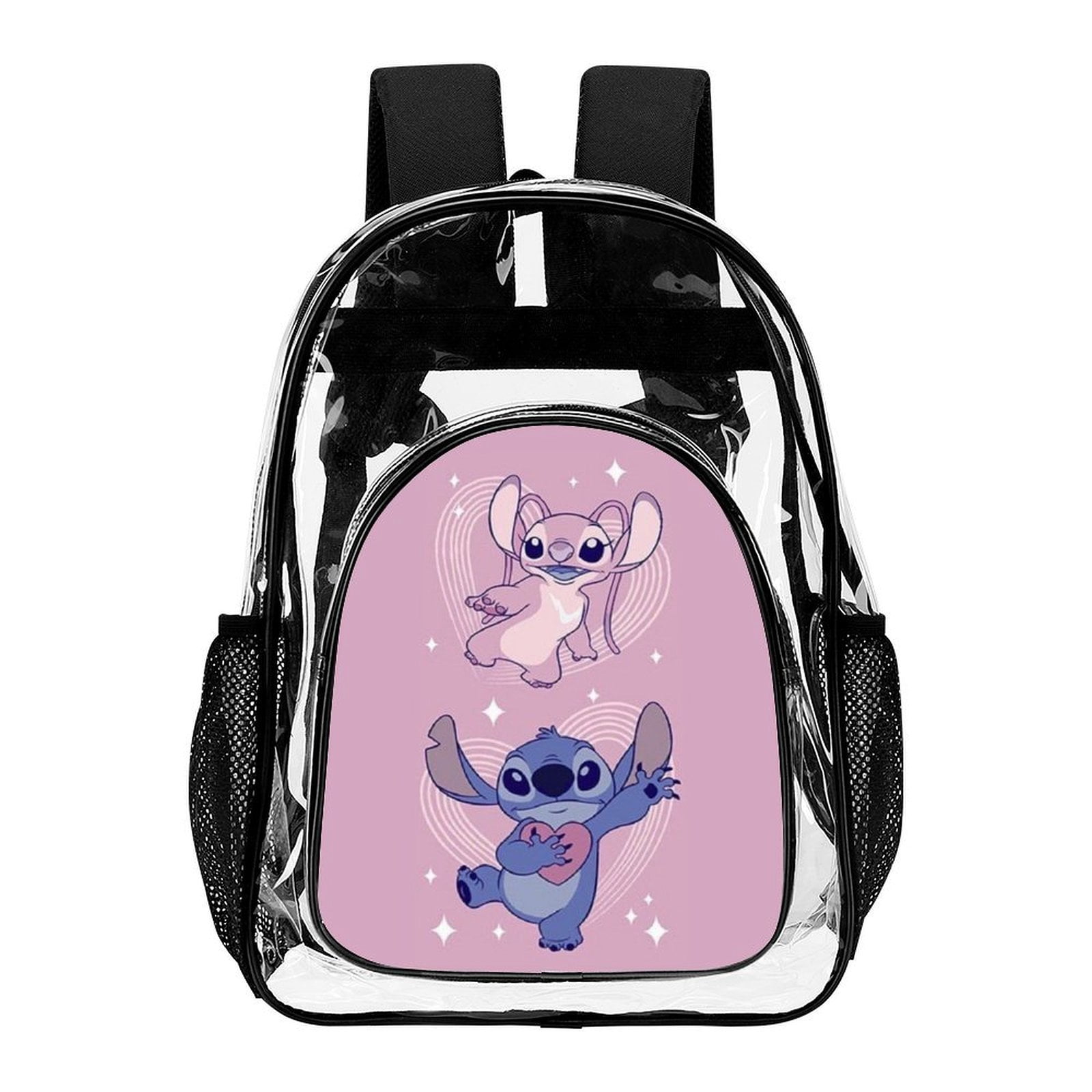 Angel & STITCH - Angel Clear Backpack Transparent Heavy Duty Bookbag ...