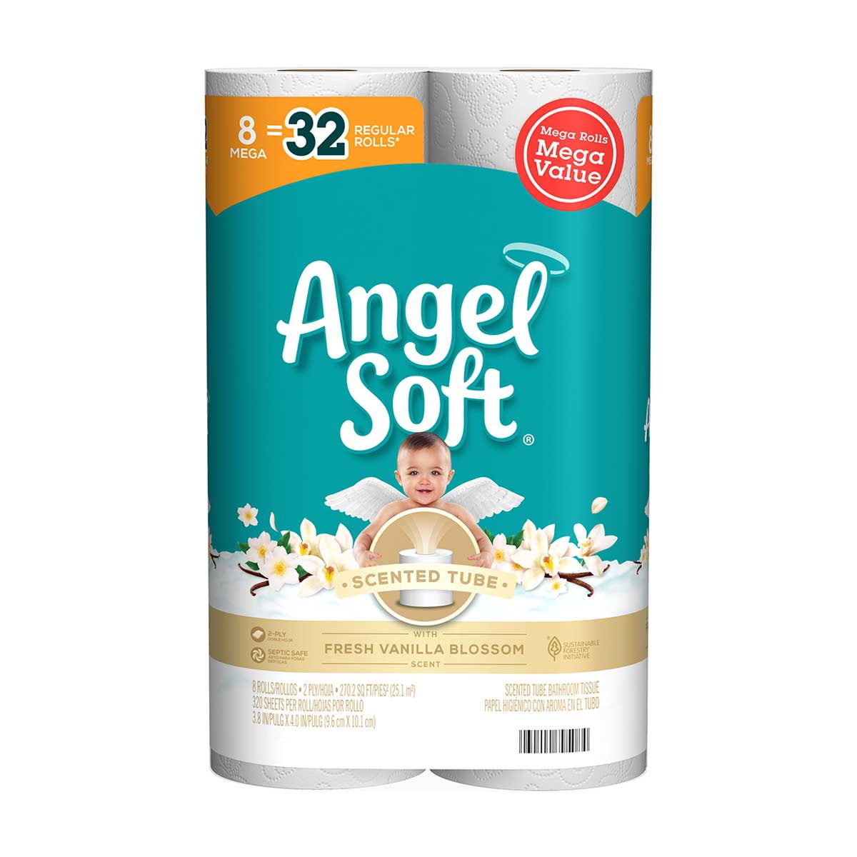 Angel Soft 8 Mega Rolls Scented - Walmart.com