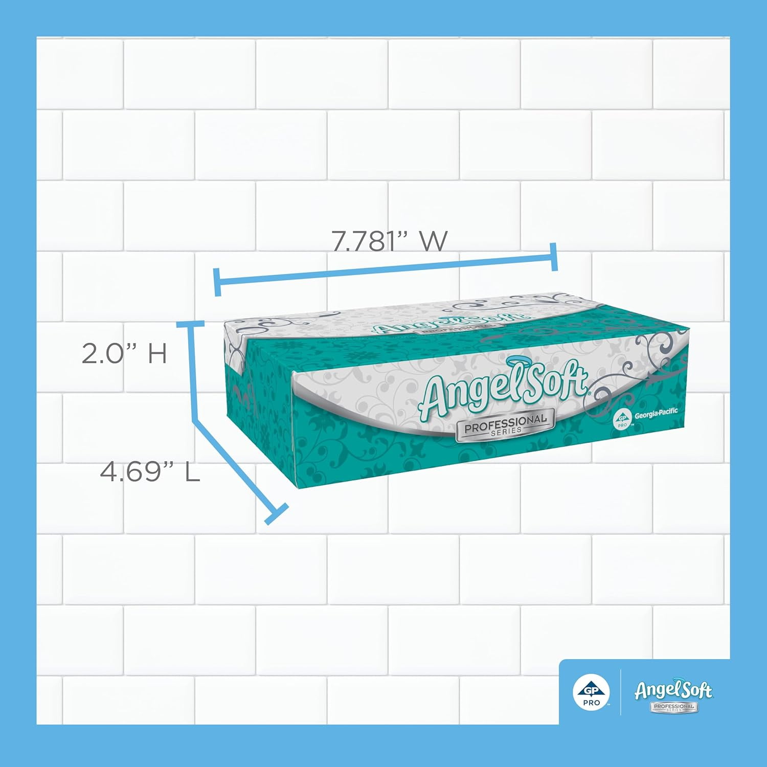 Angel Soft Professional Series 2-Ply Facial Tissue (48580), 100 Sheets ...