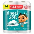 Angel Soft Toilet Paper Stf9 24 Super Mega Rolls 144 Regular Rolls