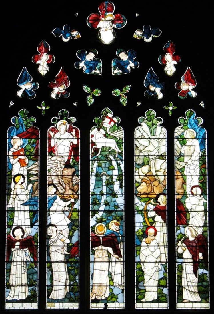 Angel Stained Glass Window Photography Background Vintage Church Church ...