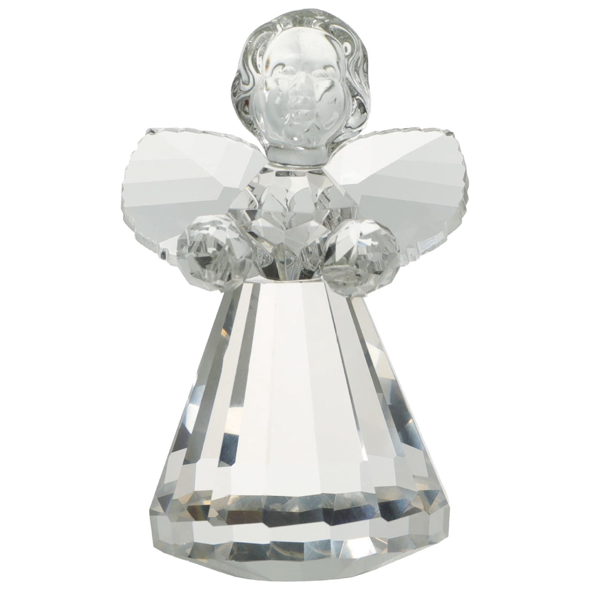 Angel Statue Crystal Glass Angel Sculpture Small Glass Decor Angel ...