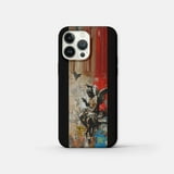 Angel Statue Graffiti Phone Case Urban Art Style for iPhone 17 11 12 13 ...