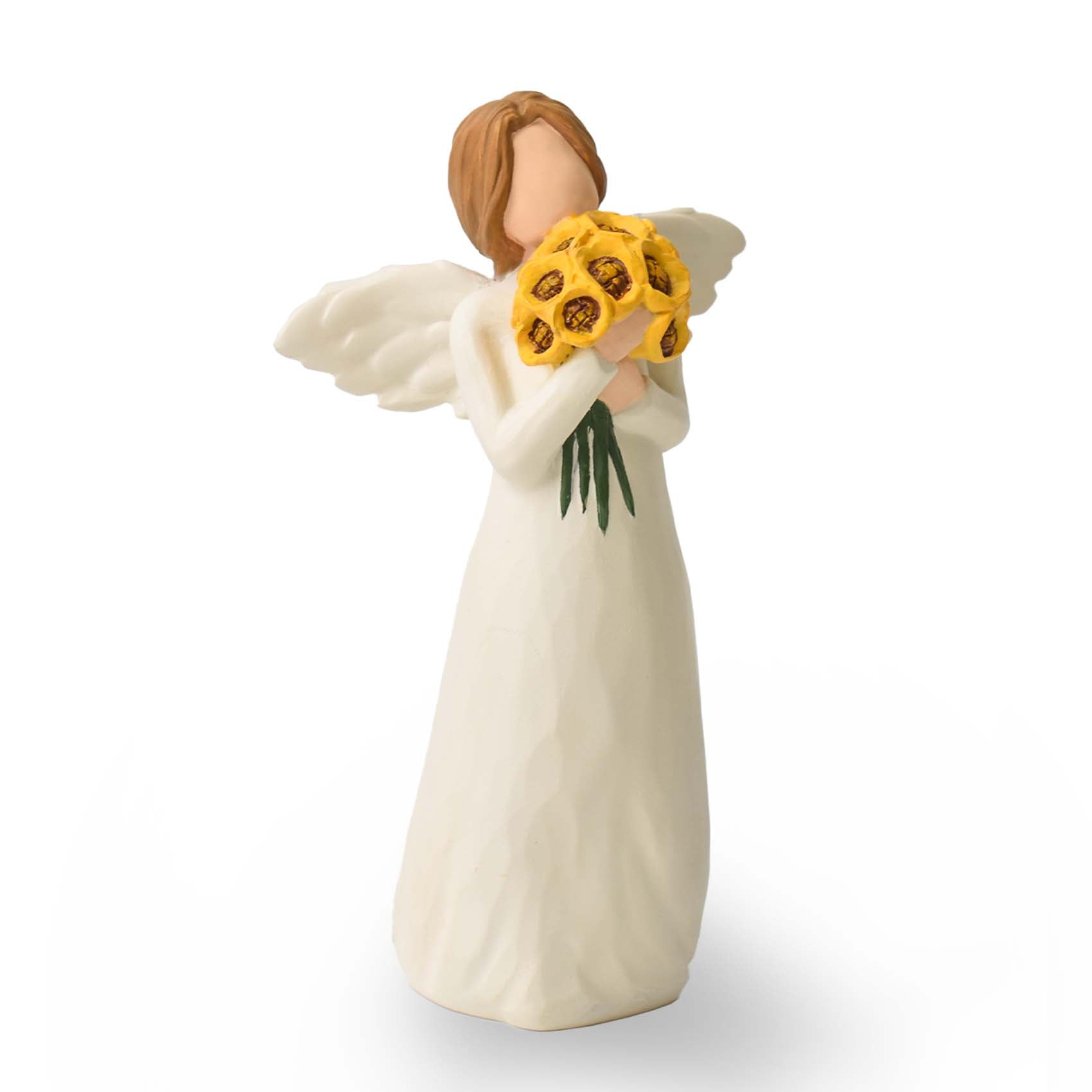Angel Statue Holding Flowers, Gifts for Women , Bedroom Study Table ...
