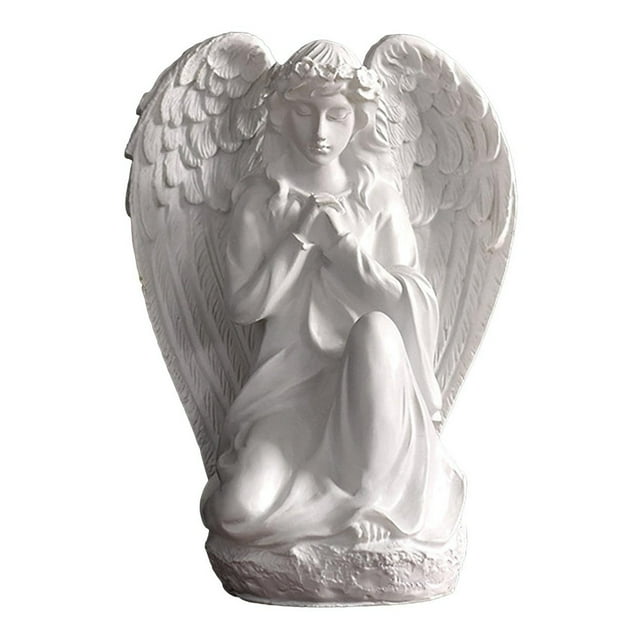 Angel Statue Shelf Living Room Bedroom Decor Figurines Praying Adorable ...