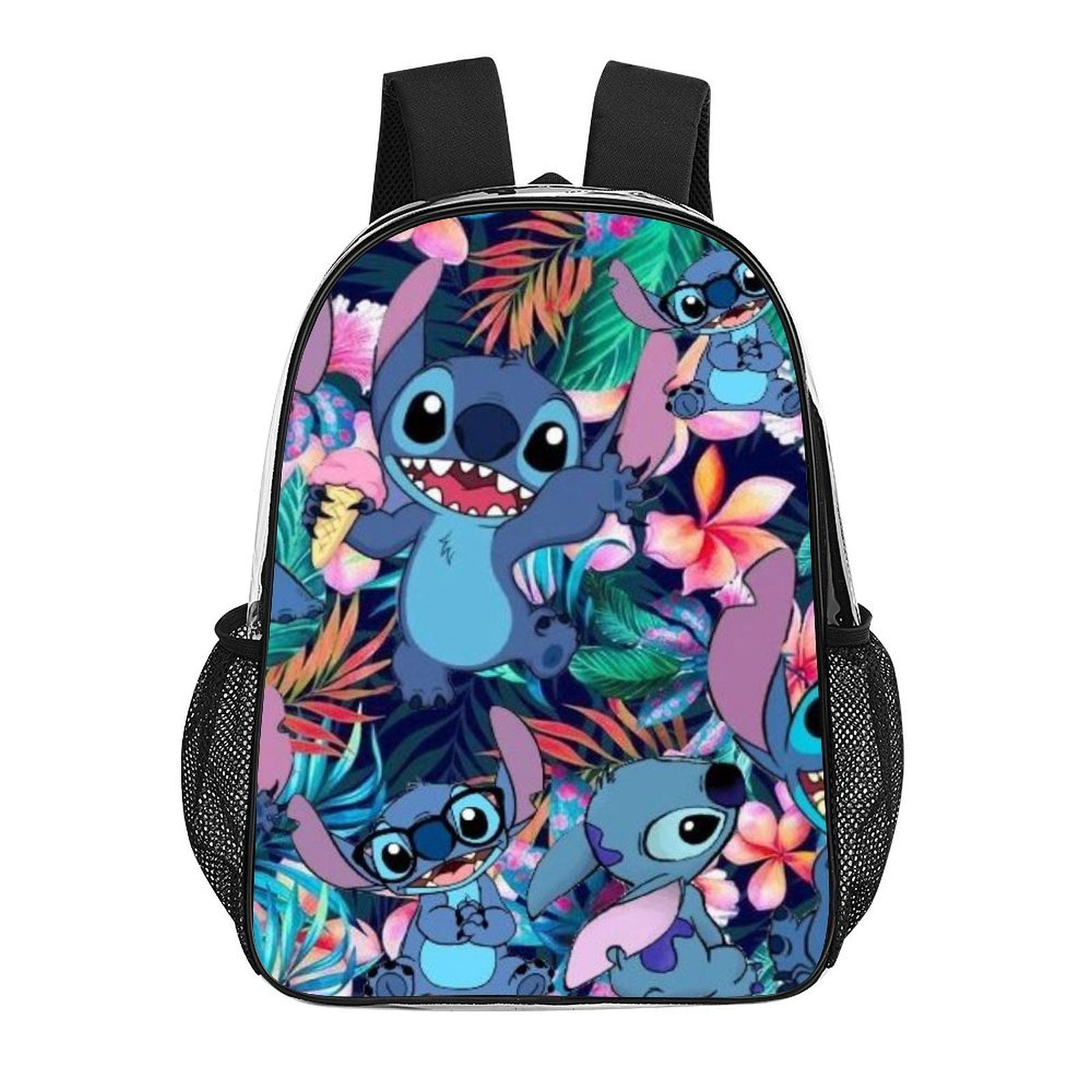 Angel & Stitch 548 17 Inch Clear Backpack Large Capacity Heavy Duty PVC ...