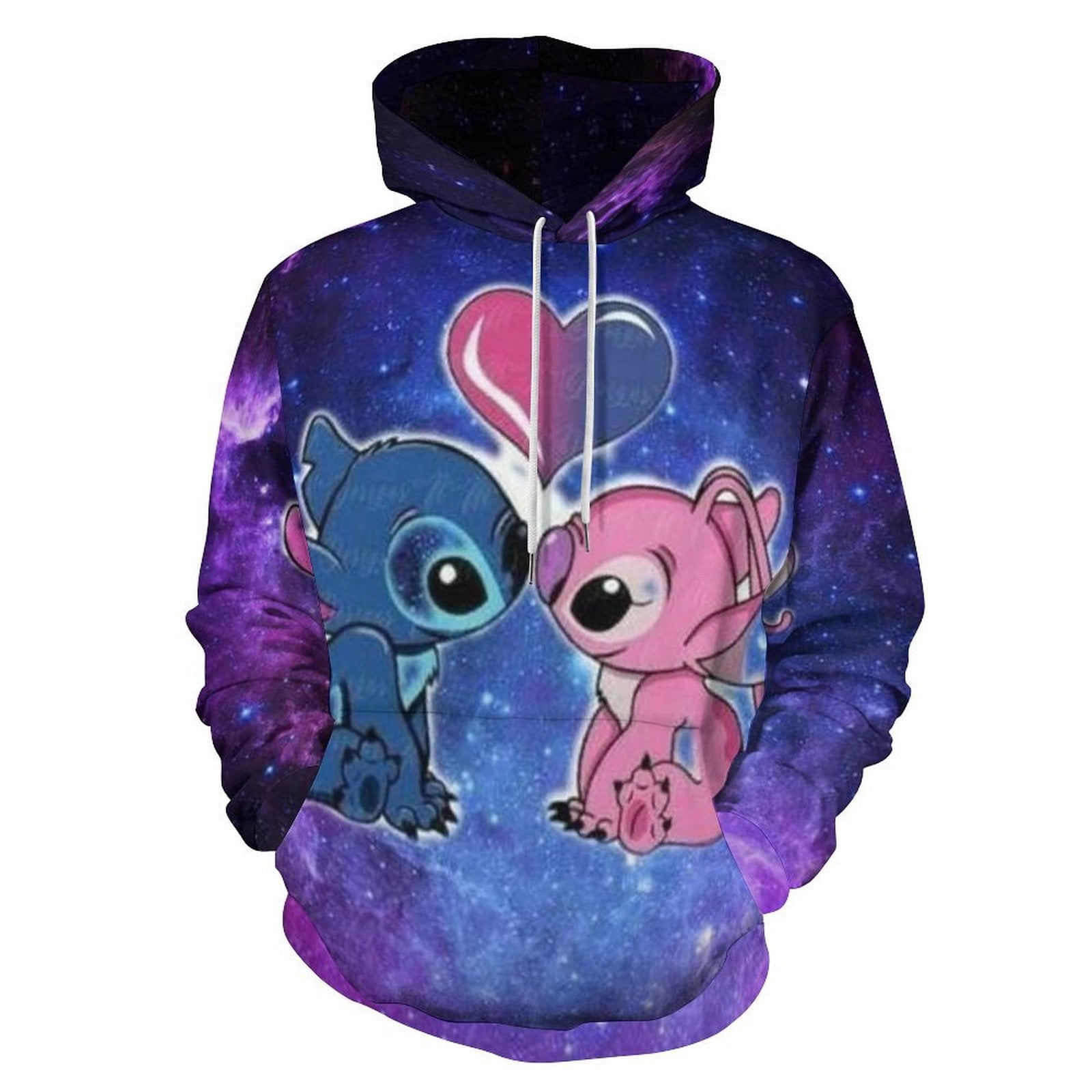 Angel And Stitch Angel Unisex Graphic Hoodies 3D Novelty Fashion ...