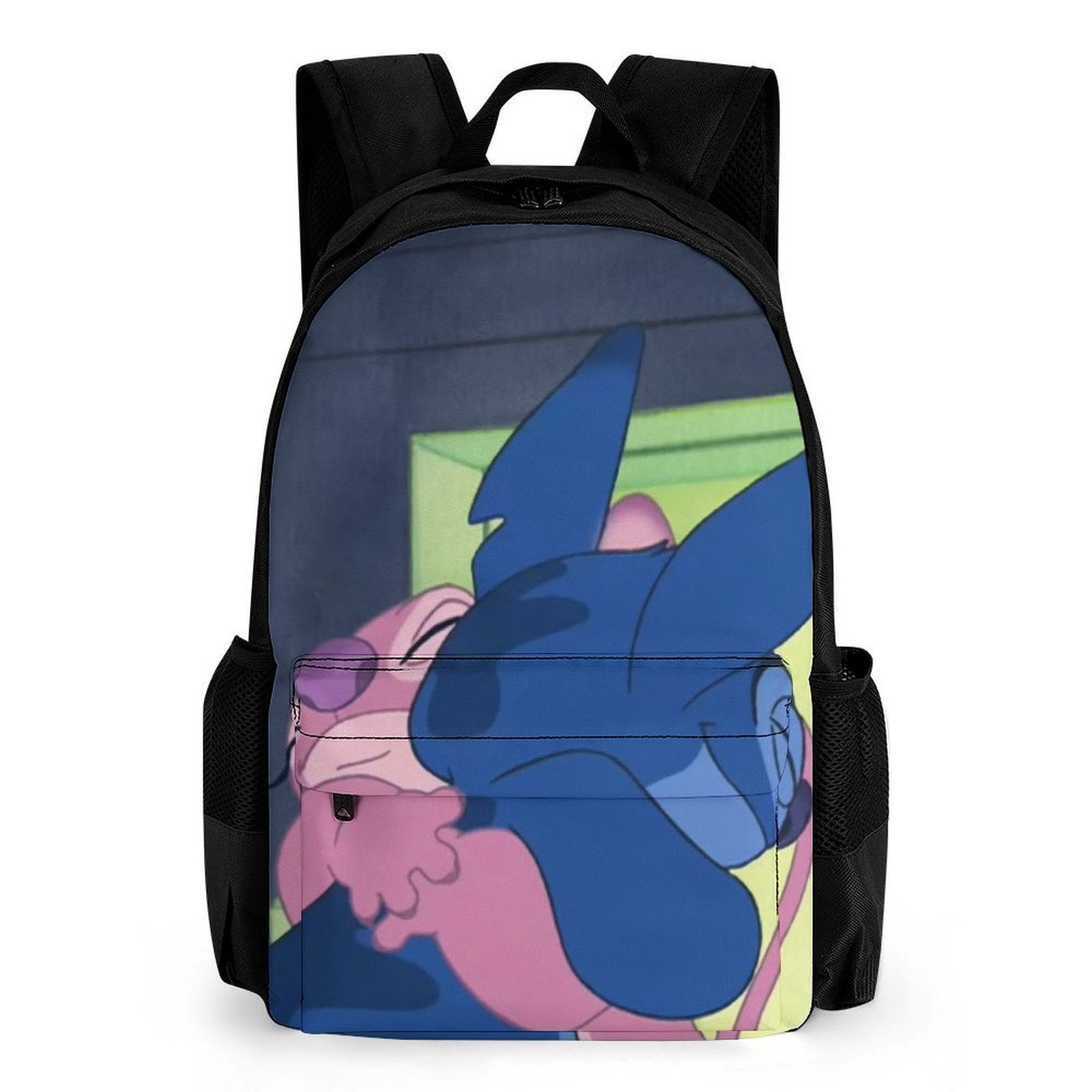 Angel & Stitch Cute Angel & Stitch Laptop Backpack With Pockets Large ...