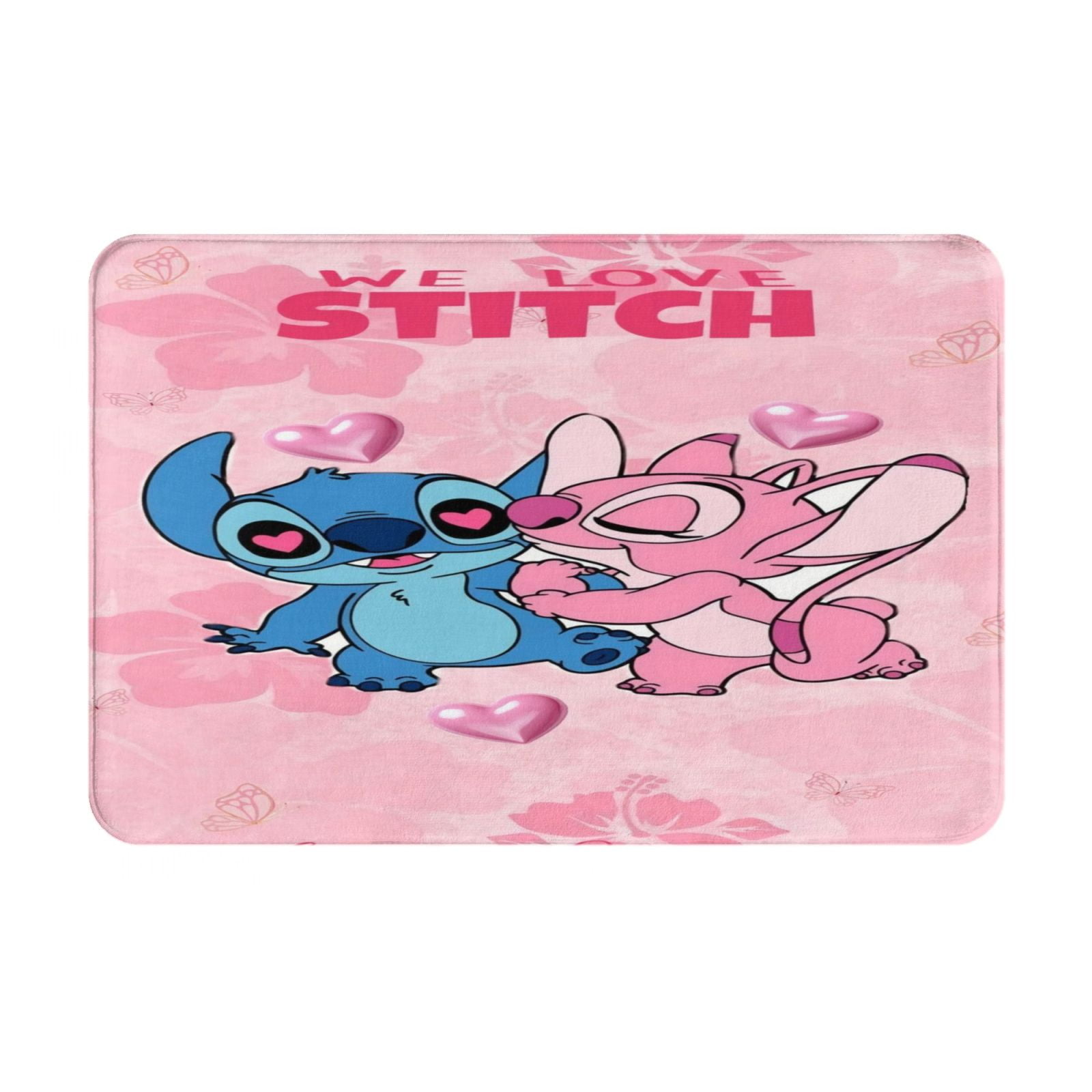 Angel & Stitch Door Mat For Indoor Outdoor,Bathroom Rugs,Bath Mat ...