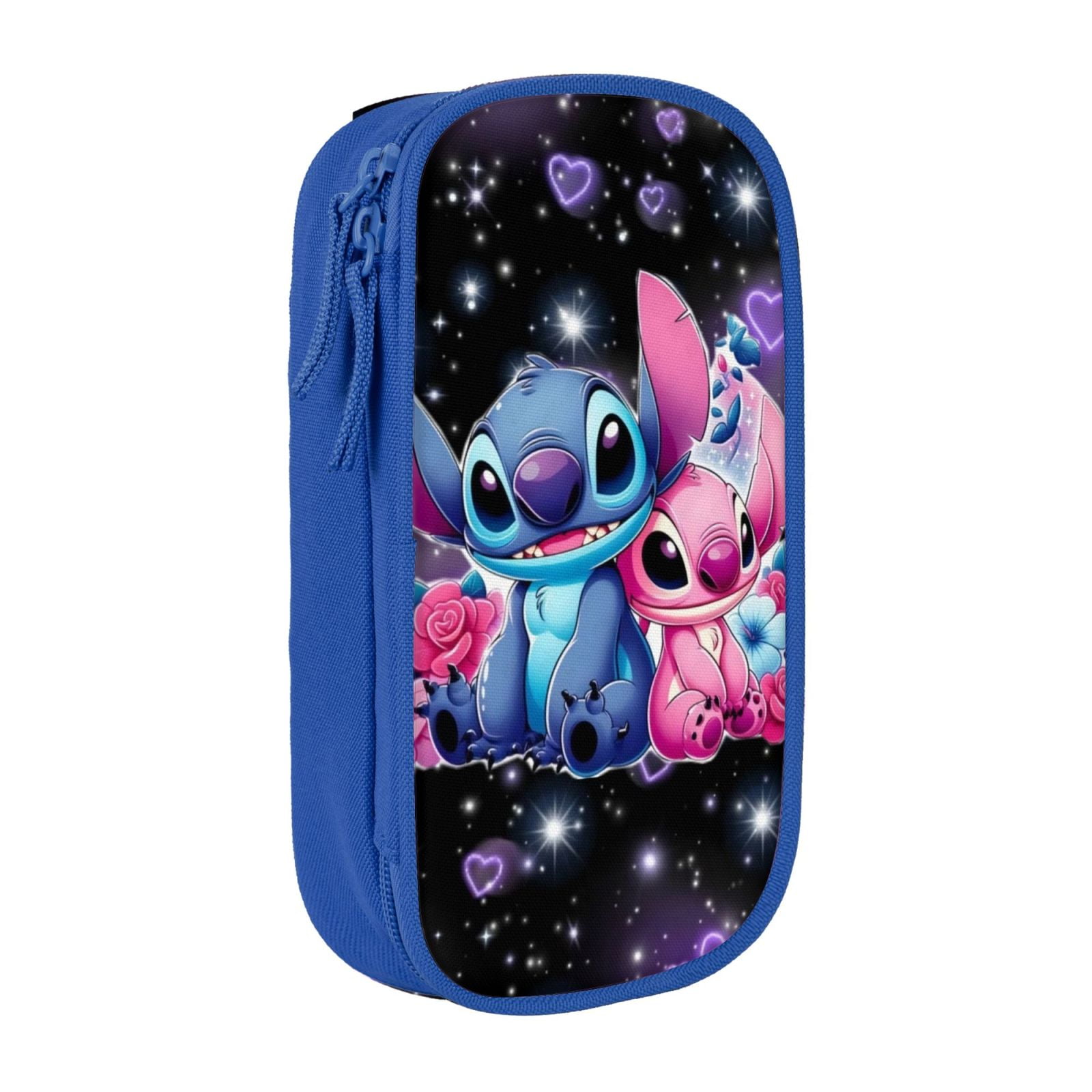 Angel & Stitch Love Heart Pencil Case,Pencil Pouch,Big Pencil Bag Pouch ...