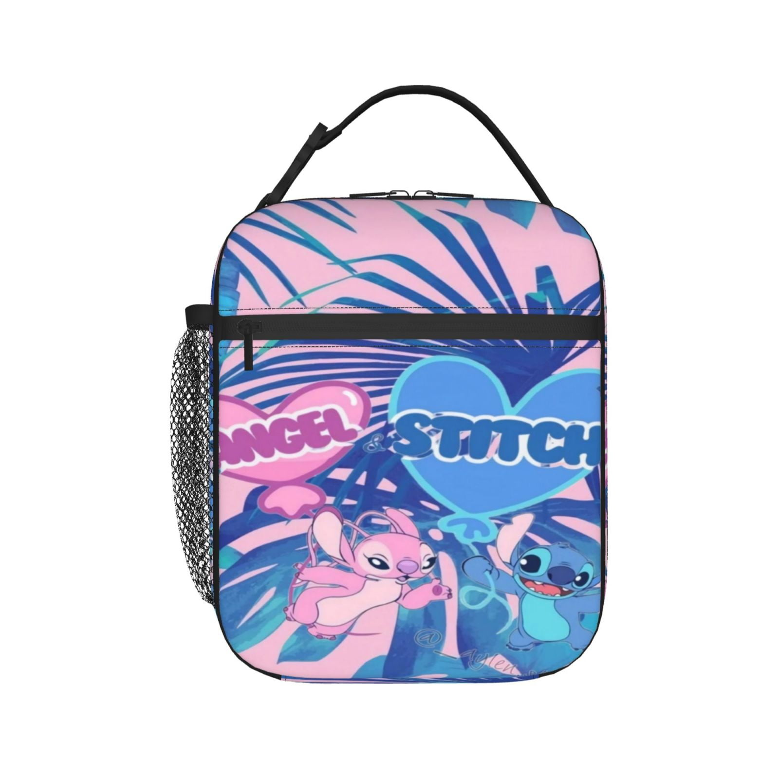 Angel & Stitch Tropical Lunch Box for Women/Men,Insulated Lunch Bag ...
