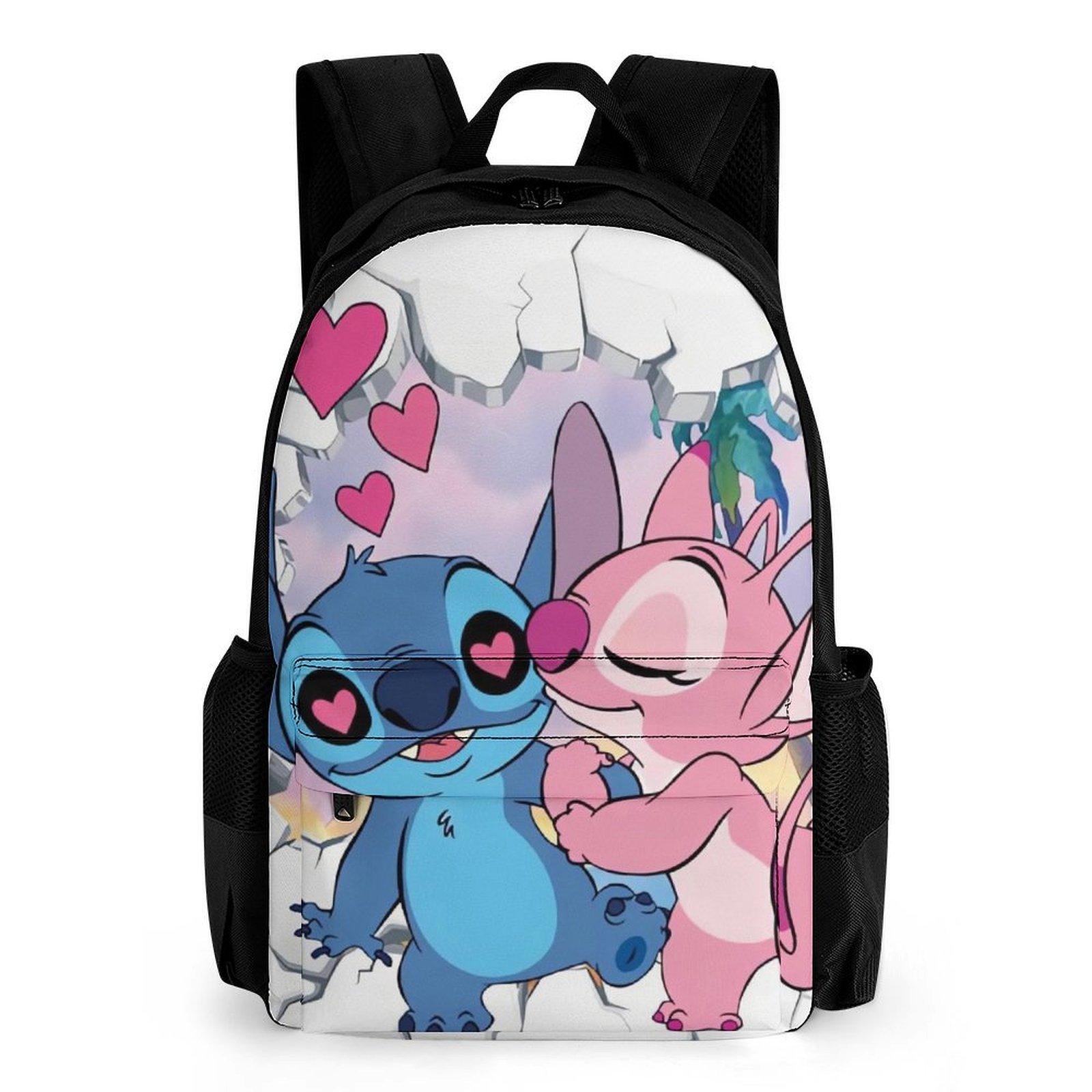 Angel & Stitch145 Laptop Backpack With Pockets Large Capacity Casual ...