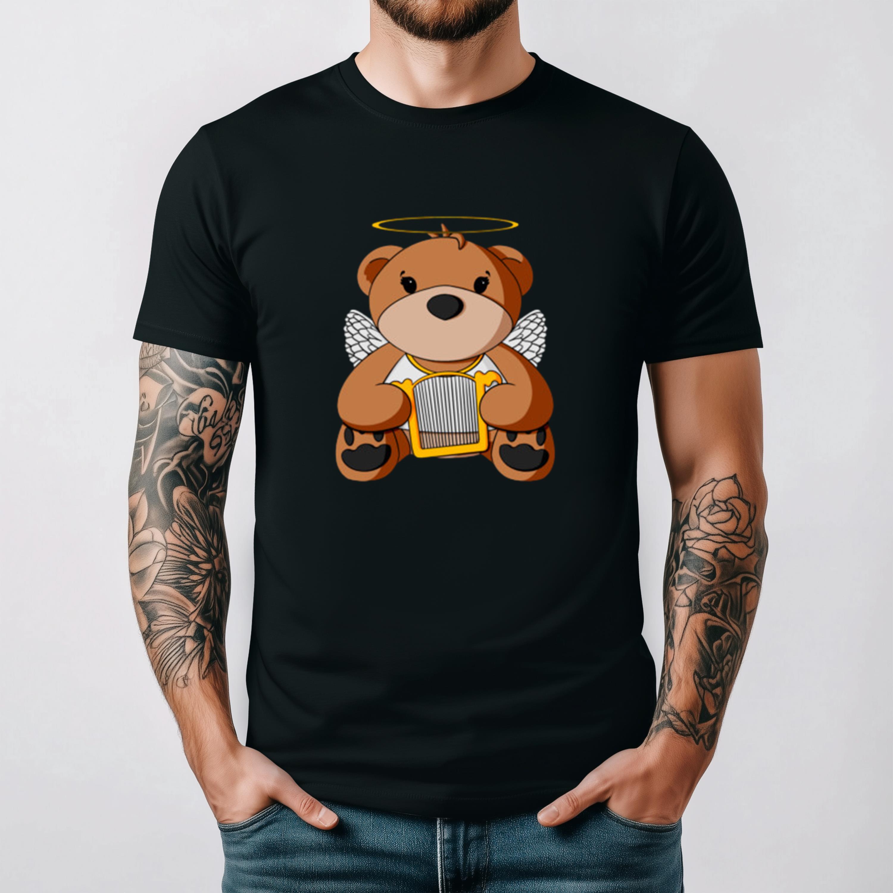 Angel Teddy Bear Funny Heaven Wings Halo Toy Gift Unisex T-Shirt up to ...