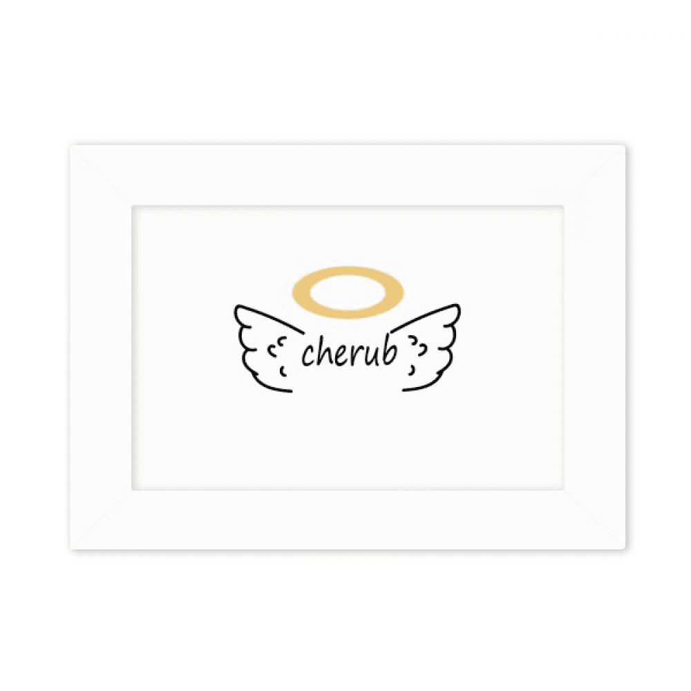 Angel Text Stickers Art Deco Fashion Photo Mount Frame Picture Art ...