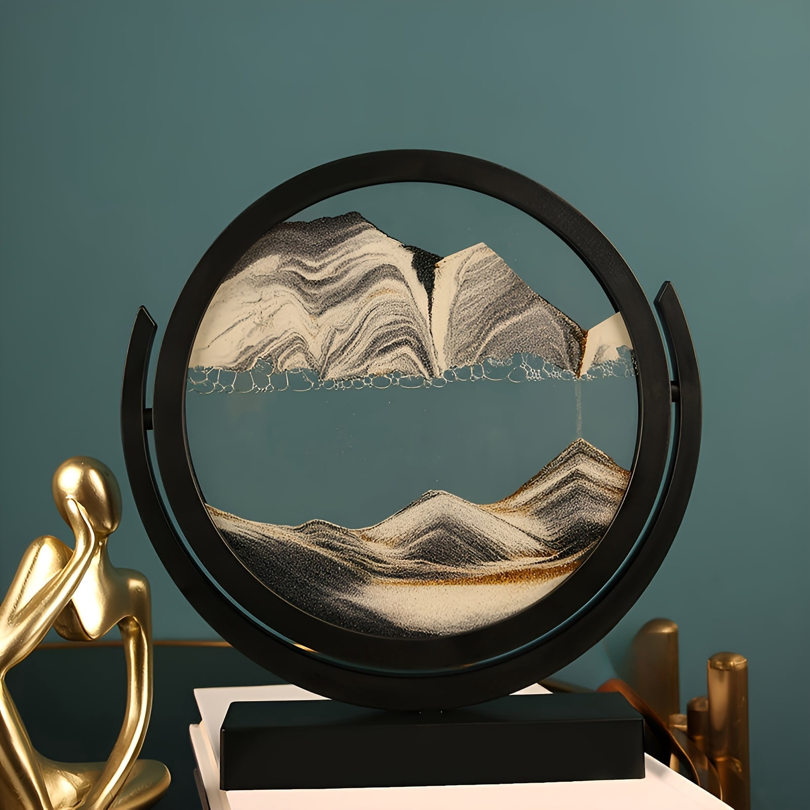 Angel-Themed 3D Glass Sand Art - Freestanding Quicksand Painting for ...