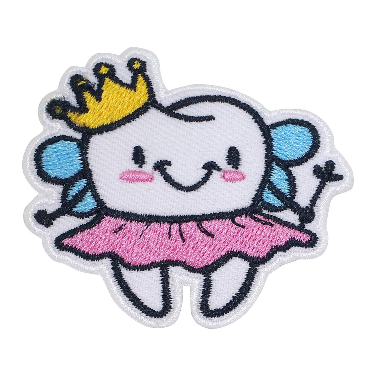 Angel Tooth Iron On Patches For Clothing Embroidered Applique Patch ...