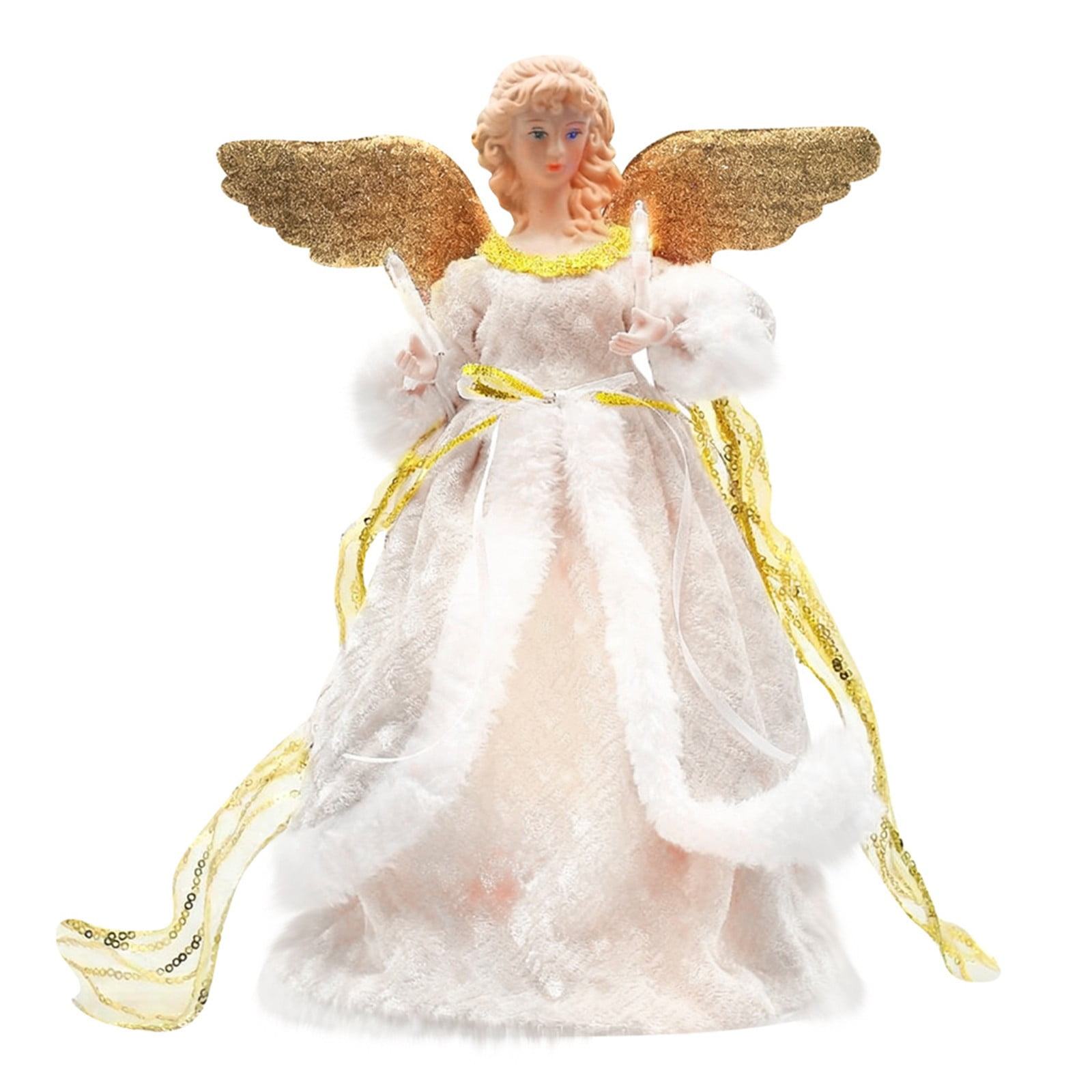 Angel Treetop, 12.6 Inch, Christmas Angel Tree Topper, Lighted Angel ...