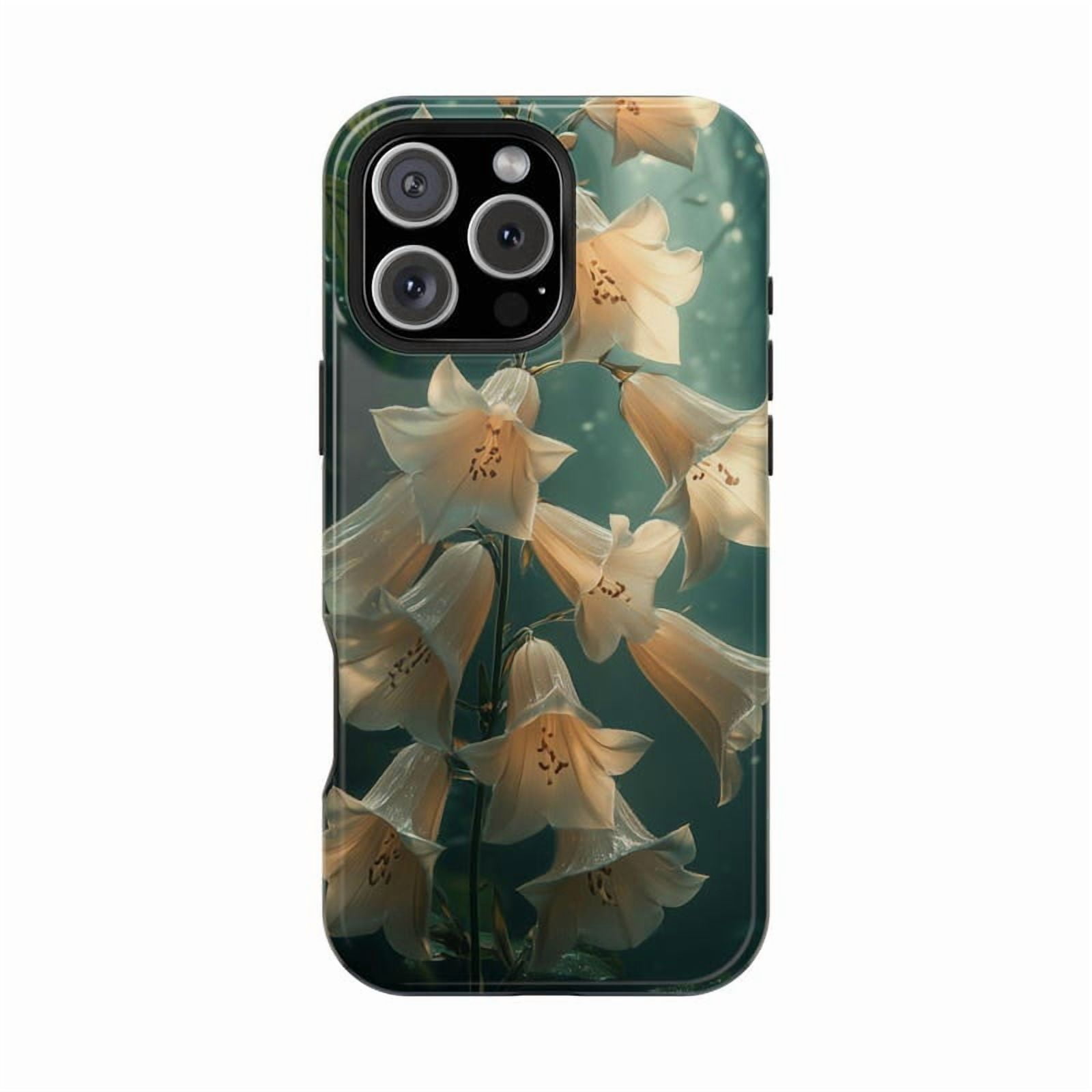 Angel Trumpet Flowers in a Green Glade Graphic Case for iPhone 11,12,13 ...