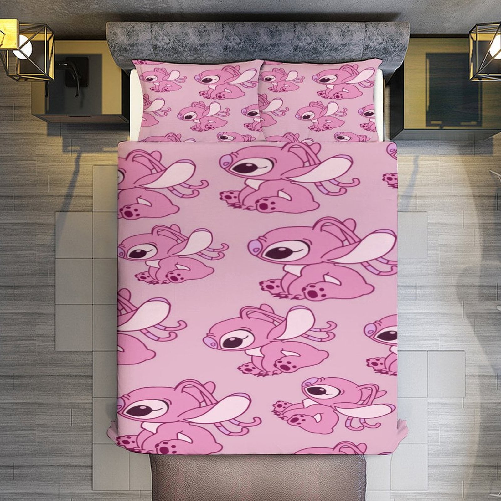 Angel Wallpaper Bedding Duvet Cover Queen Size for Kids and Adults-Bed ...