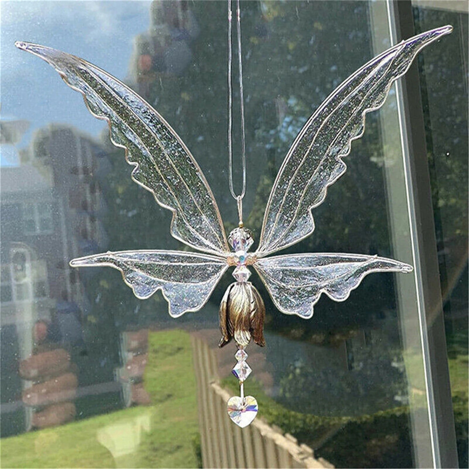 Angel Wind Chimes Creative Wind Chimes Crystal Ornaments Home ...
