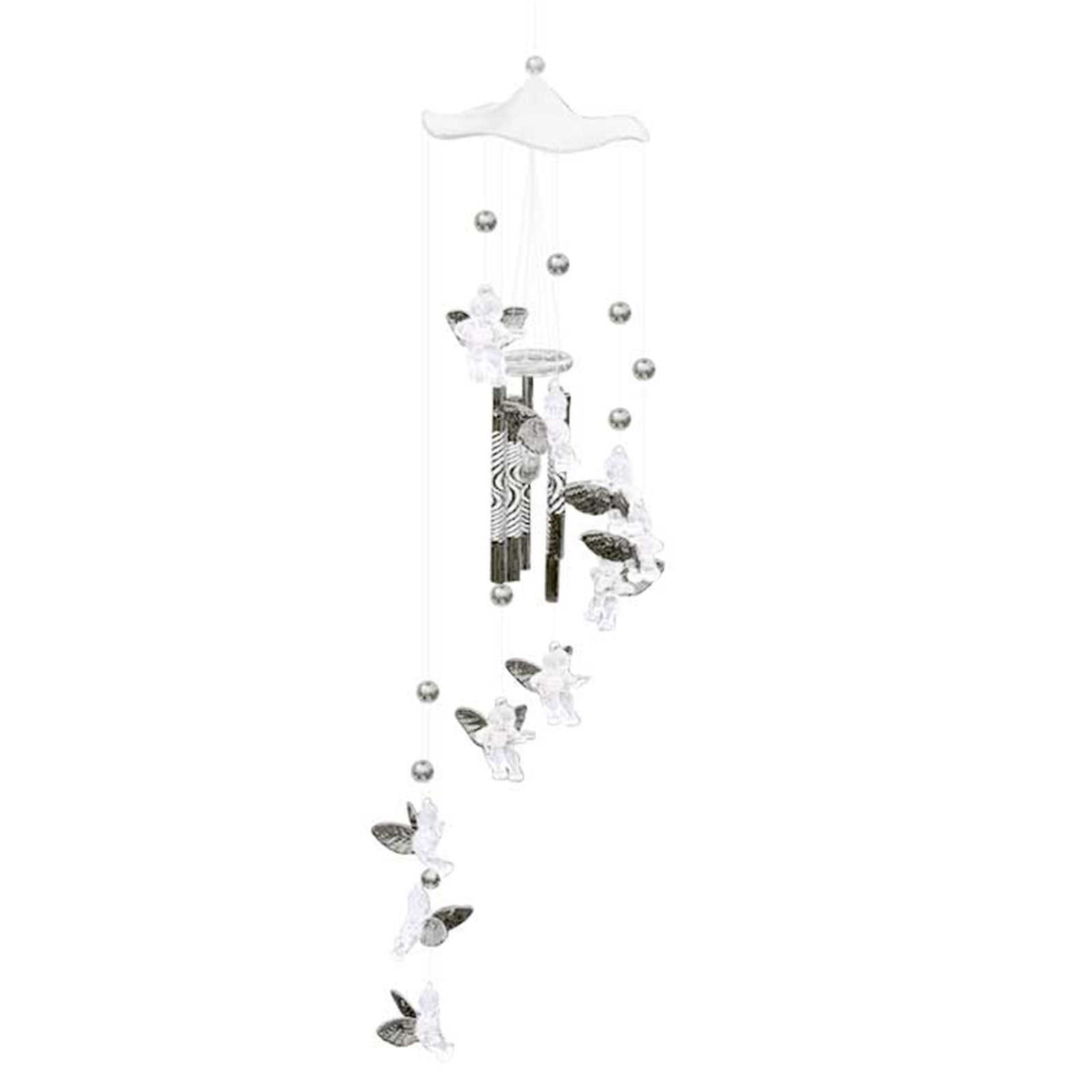 Angel Wind Chimes, Good Luck Guardian Angel Wind Chime with Metal ...