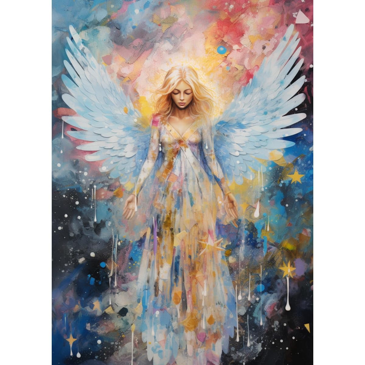 Angel with Wing Beauty 5D Diamond Art DIY Paint with Full Drill Round ...