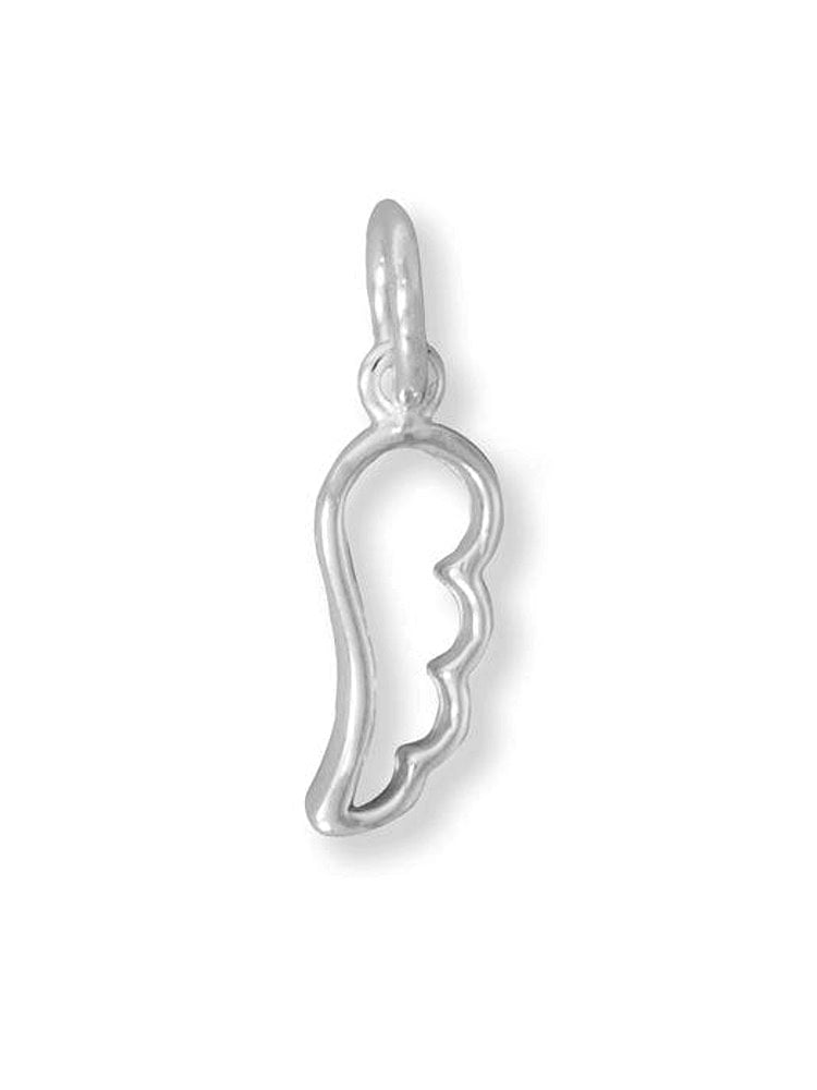 Angel Wing Charm Sterling Silver Cut Out Design - Walmart.com