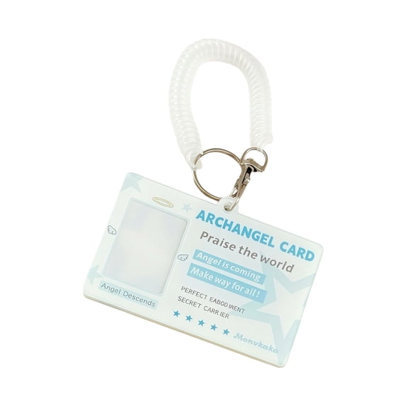Angel Wing Design 1Inch Acrylic Card Case For School Office Or Event ...