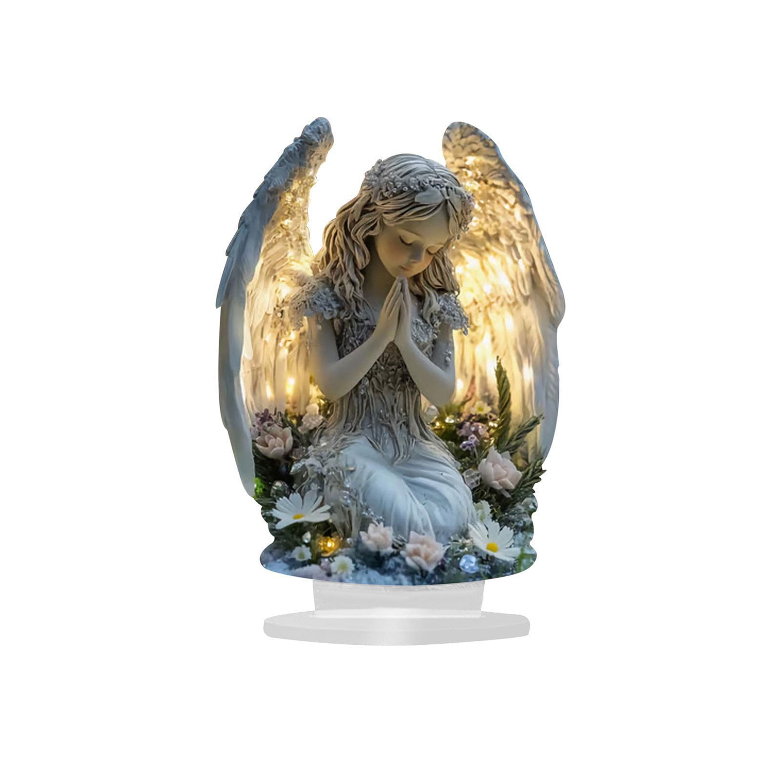 Angel Wing Design Cross Decoration, Rustic Christian Wall Art Hanging ...