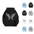 Angel Wing Hoodie for Men Women Fall Winter Long Sleeve Graphic Hooded ...