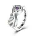 Angel Wing Infinity Love Rings Keepsake Cremation Jewelry for Ashes ...