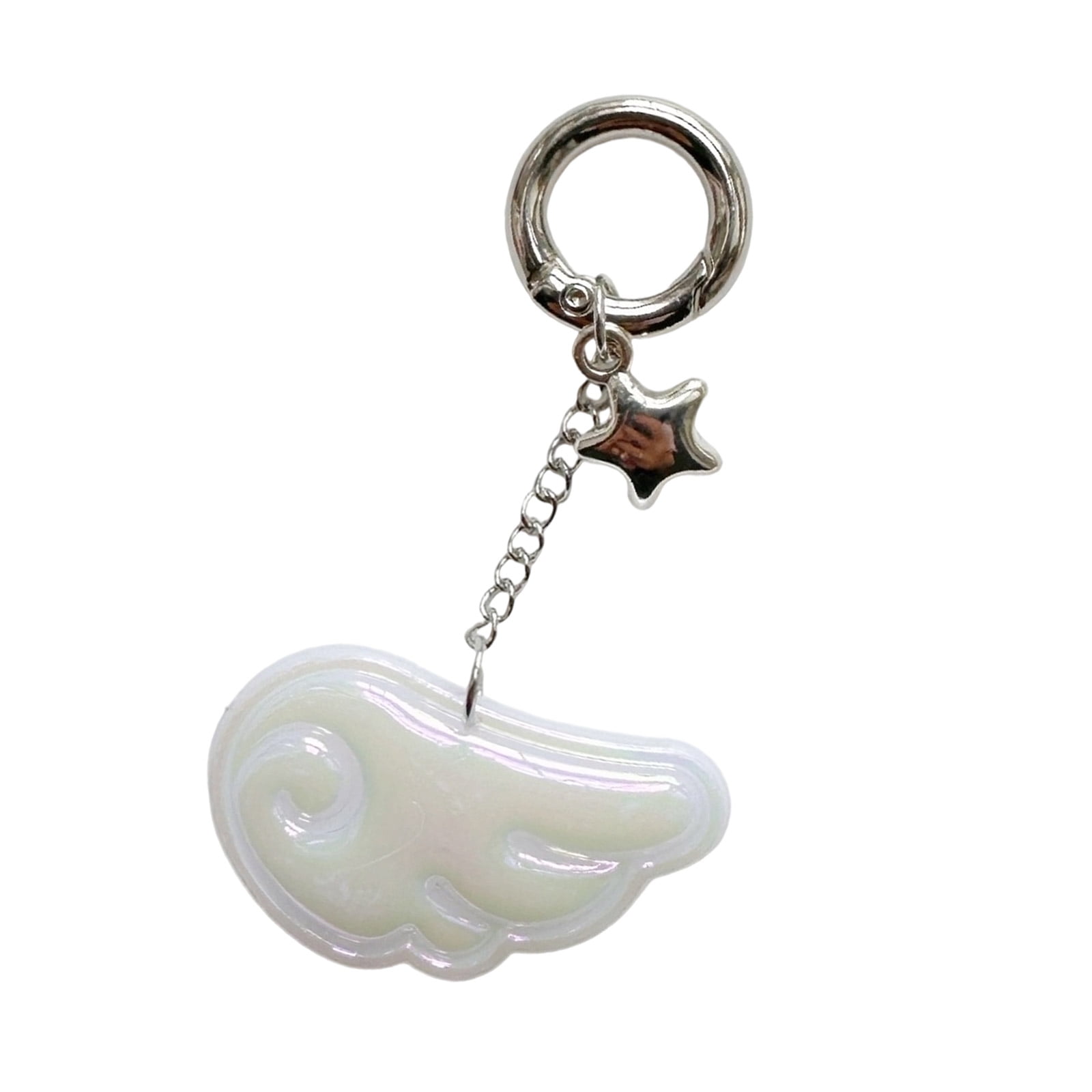 Angel Wing Keychain Acrylic Charm For Keys Bags Backpack Decoration ...