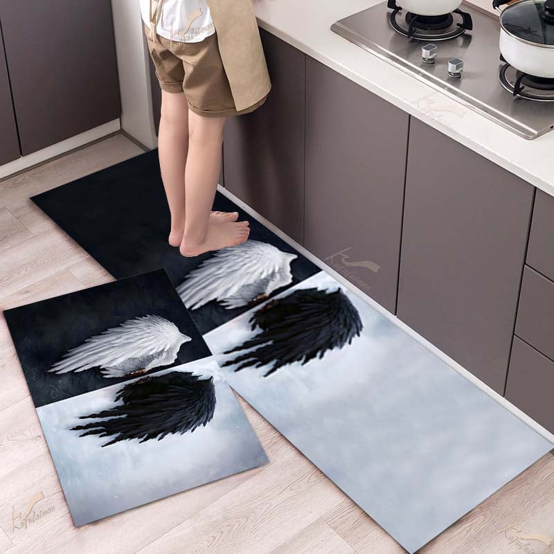 Angel Wing Kitchen Mat Home Truck Doormat Hallway Bedroom Living Room ...