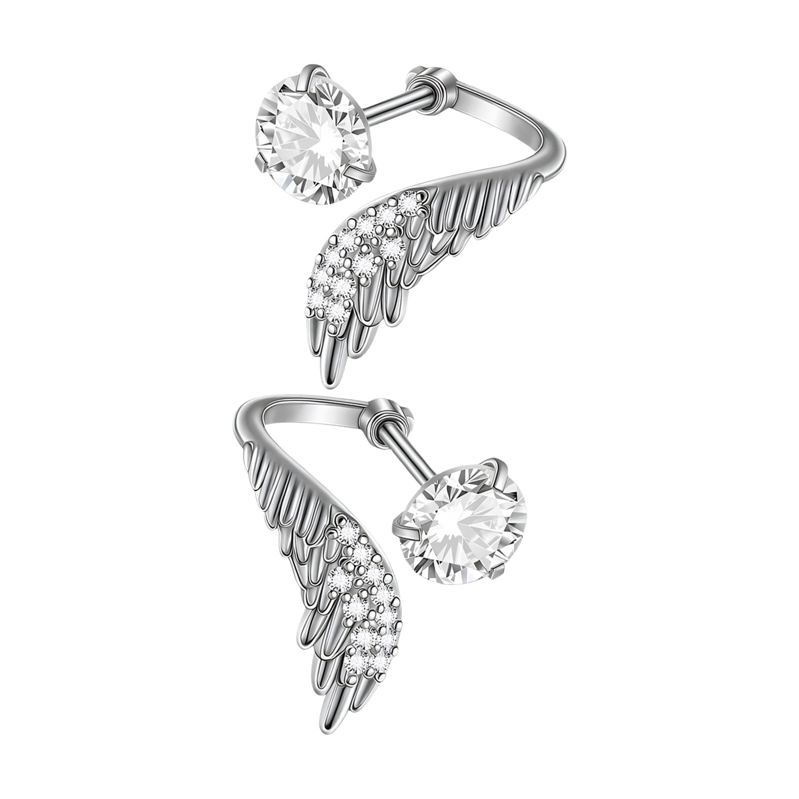 Angel Wing Shape Earrings Everyday Wear Fashionable Women Accessory ...