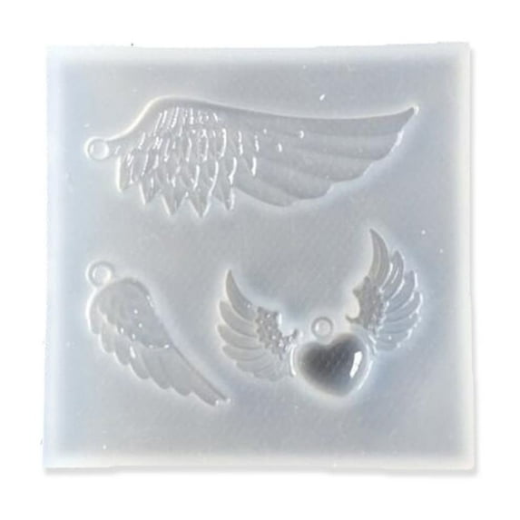 Angel Wing Shape Silicone Mold Necklace Pendants Casting Mold Crystal ...