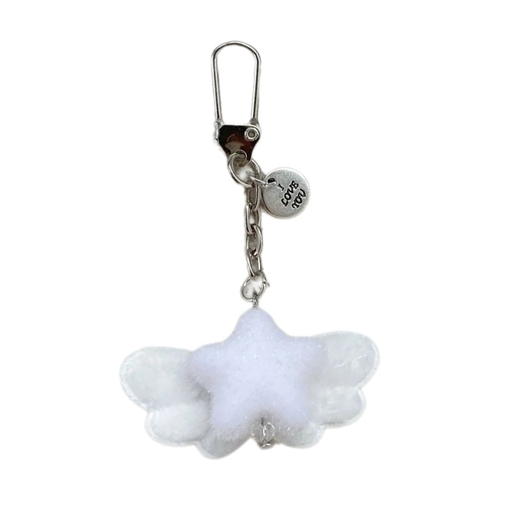 Angel Wing Star Keychain Fashionable Key Holder Unique Personality ...