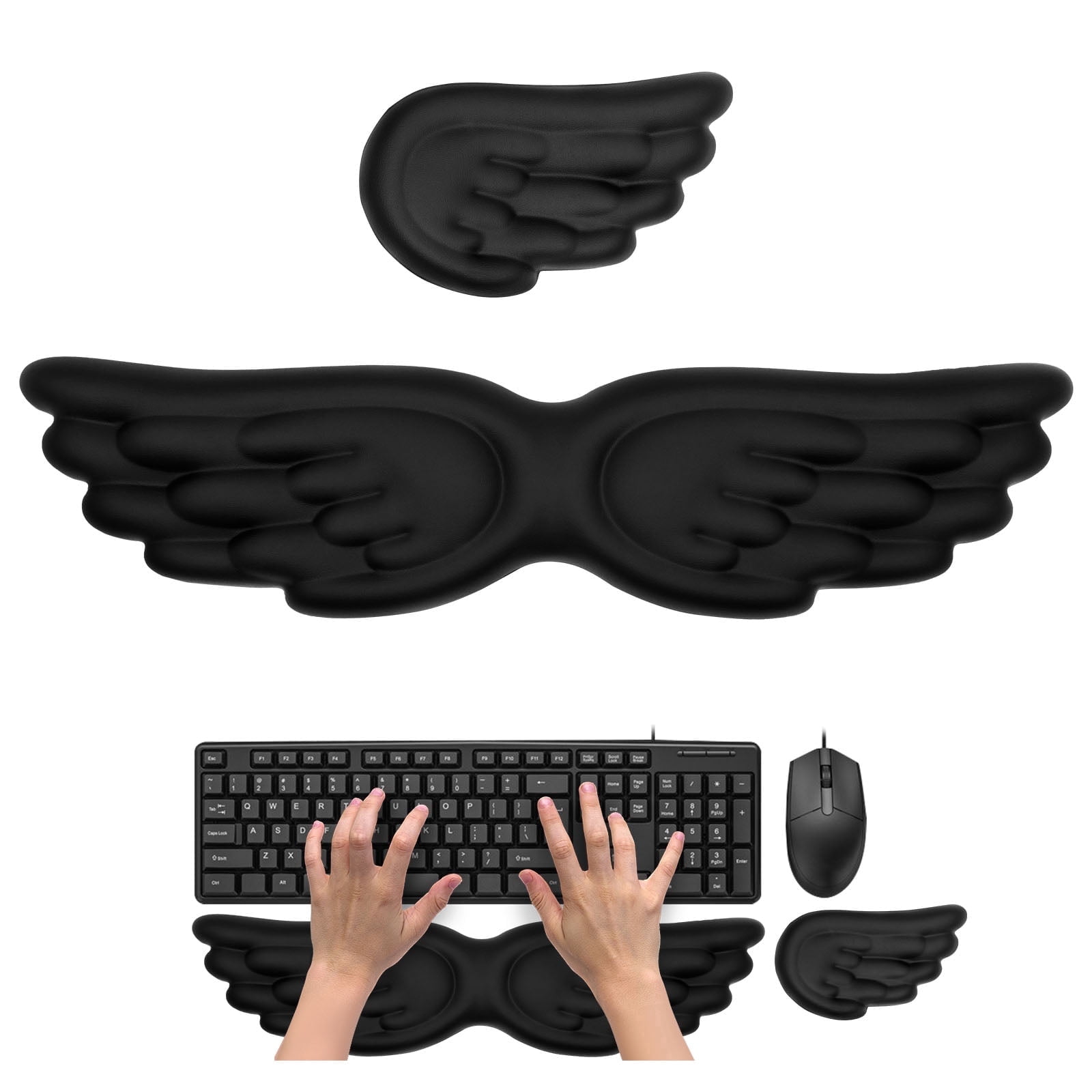Angel Wing Wrist Rest Ergonomic Hand Rest and Wrist Pad Filled ...