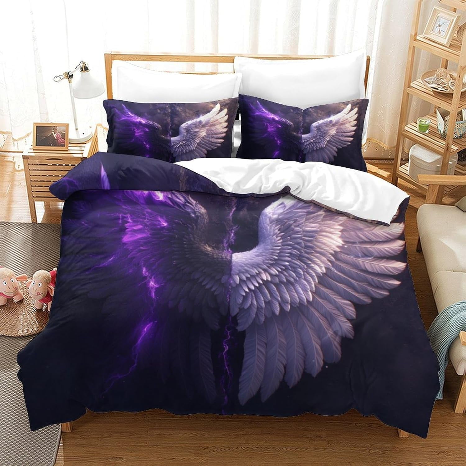 Angel Wings 3D Printed Art Patterns Duvet Cover for Boys Girls ...