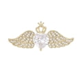 Angel Wings Brooch, Wing Pin Accessory, Personalized Queen Crown ...